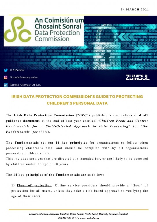 IRISH DATA PROTECTION COMMISSION’S GUIDE TO PROTECTING CHILDREN’S ...